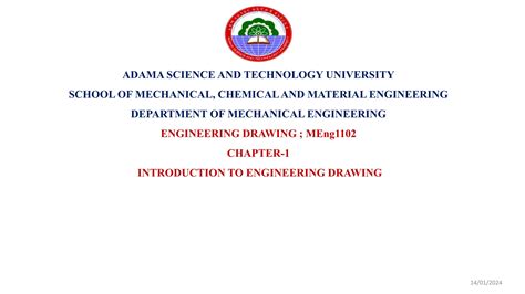 Chapter 1 Introduction To Engineering Drawing Pptx