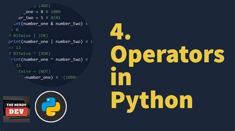 operators in python python tutorials for beginners python