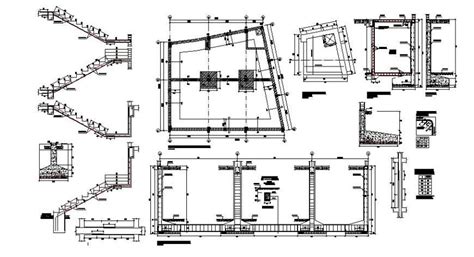 Different RCC Structural Blocks Detail D View Layout Autocad File