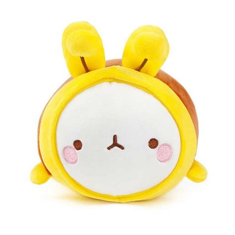 Molang Soft Mochi Bee 9in Bunny Rabbit Character Plush Toy Stuffed