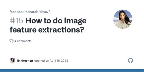 How To Do Image Feature Extractions Issue Facebookresearch Dinov GitHub