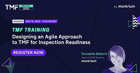 Tmf Training Designing An Agile Approach To Tmf For Inspection Readiness Tmf Week 2022