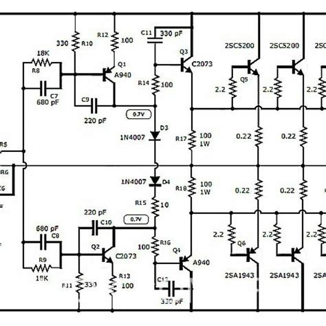 Amplificador De Áudio Esquemas Eletrônicos E Diagrama De Circuito