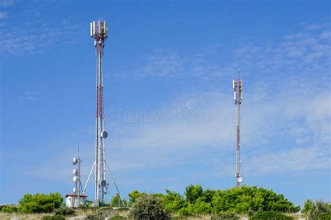 Cellular Network Antenna Base Station Or Base Transceiver Station