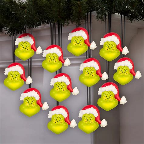 Gemmy Emoteglow 12 Grinch Musical Christmas Light String Bjs