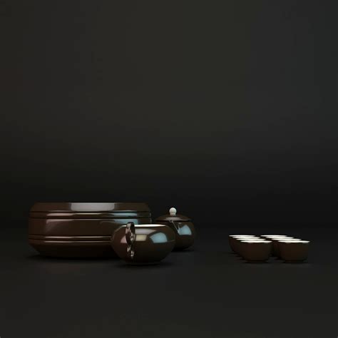 Tea Set 3d Model