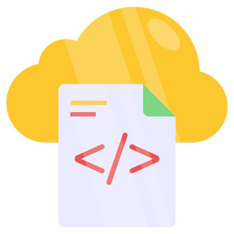 Cloud Coding Generic Color Fill Icon Cloud Coding Generic Color Fill Icon