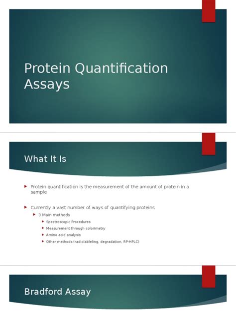 Protein Quantification Assays Pdf