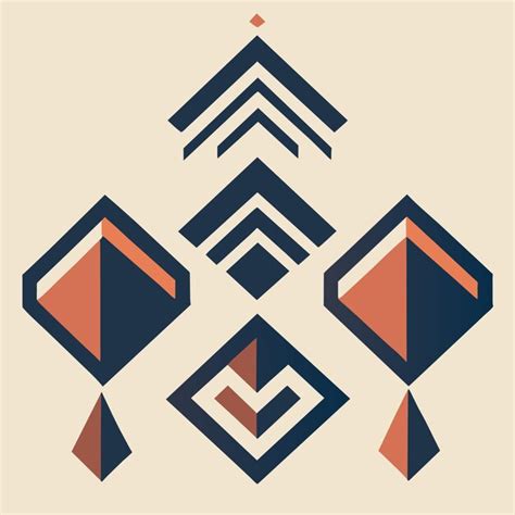 Premium Vector Minimalist Ink Artistry Geometric Arrow Ensemble