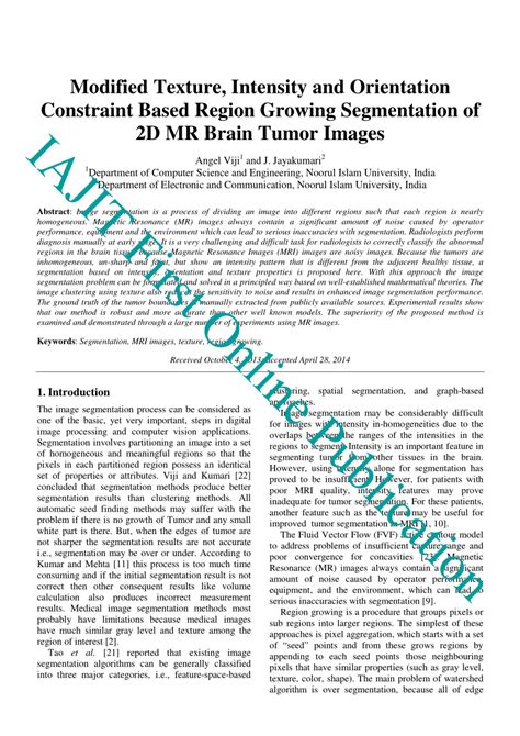 Pdf Modified Texture Intensity And Orientation Constraint Based