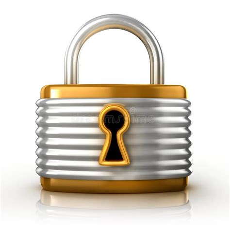 Lock Folder And File Security Concept Stock Illustration
