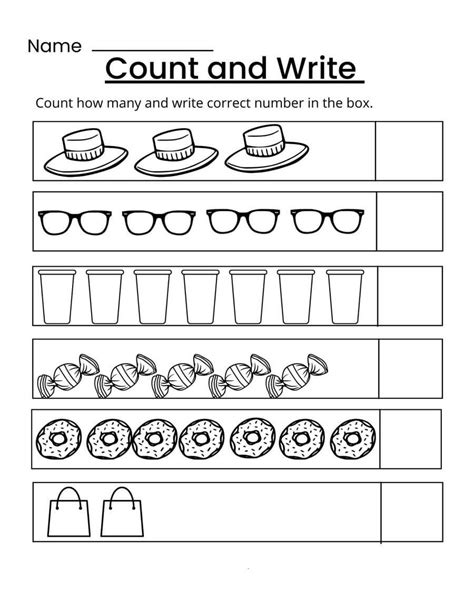 Count And Write Number Worksheets Free Image And Pdf Printables