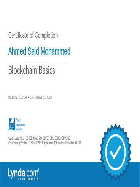 Blockchainbasicscertificateofcompletion Pdf