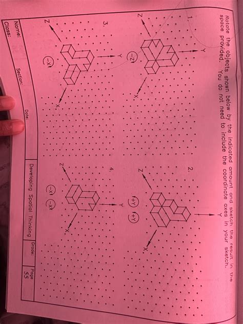 Solved Rotate The Objects Shown Below By The Indicated