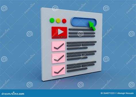 Minimal D Illustration Web UI Or UX Design Web Page Concept Web Design Computer Browser