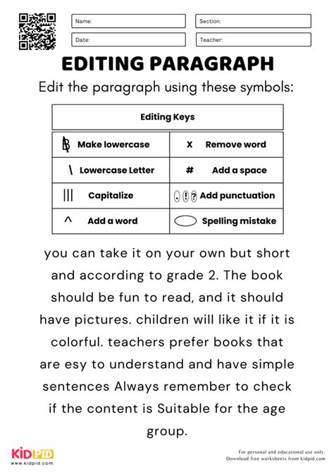 Paragraph Writing For Grade Kidpid