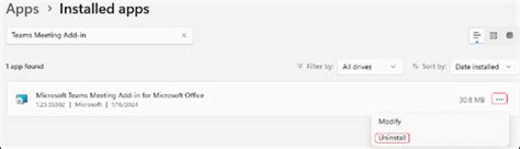 更新到新 Teams 后，outlook Desktop 中缺少 Teams 会议加载项 Microsoft 支持