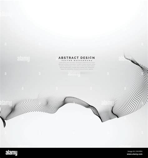 Dynamic Wave Of Vector Particles Stock Vector Image And Art Alamy