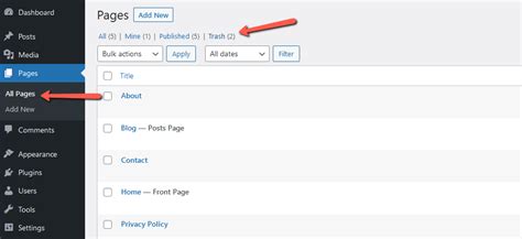 WordPress Guide How To Recover Deleted Pages FastComet