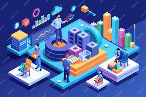 A Team Collaborates On Business Analytics Utilizing Digital Tools To Visualize Data And Enhance