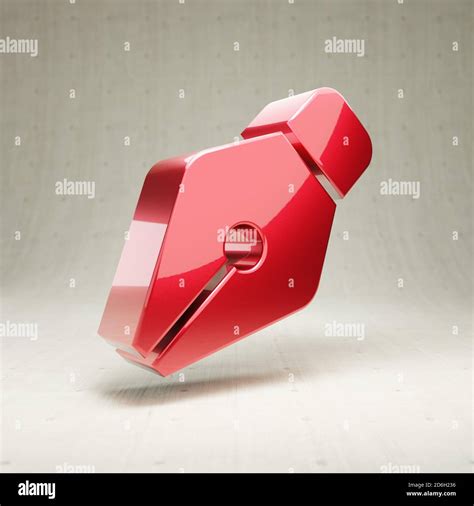 Pen Nib Icon Gold Glossy Pen Nib Symbol Isolated On White Concrete Background Modern Icon For