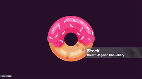 위에 작은 사탕과 맛 있는 도넛의 그림 도넛의 벡터입니다 Eps10 호환 도넛에 대한 스톡 벡터 아트 및 기타 이미지 도넛 0명 달콤한 음식 Istock