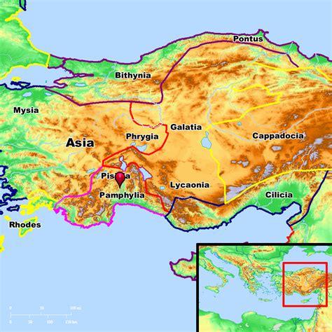 Bible Map Pamphylia