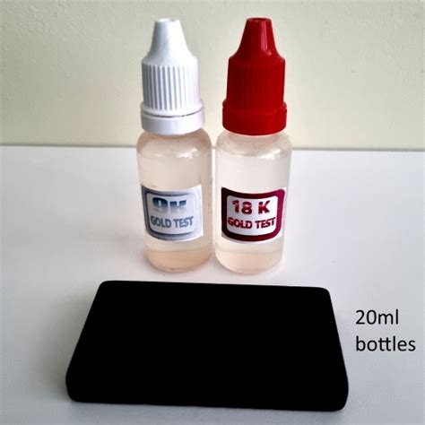 9k 9ct 18k 18ct Gold Testing Kit 2 Bottles Touchstone