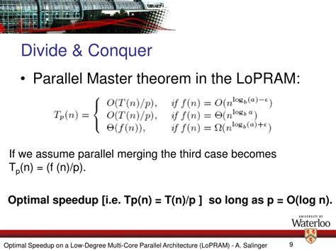 Ppt Optimal Speedup On A Low Degree Multi Core Parallel Architecture Lopram Powerpoint