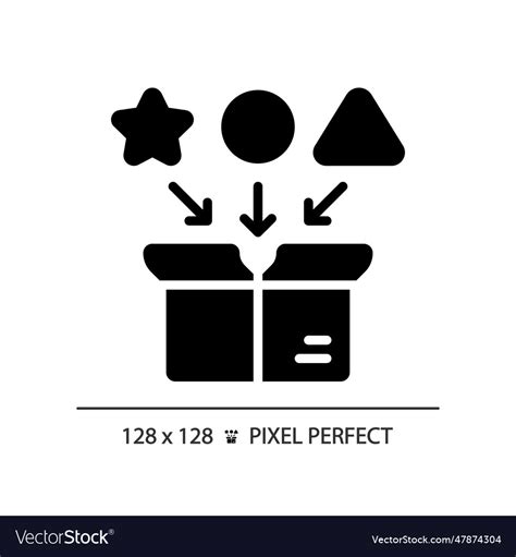 2d Iteration Solid Icon Royalty Free Vector Image