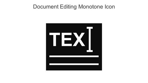 Document Editing Monotone Icon In Powerpoint Pptx Png And Editable Eps Format PPT Slide
