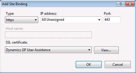 Security Certificates Dynamics GP Microsoft Learn