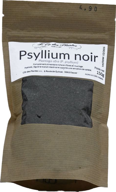 Psyllium Noir 150g Lor Des Plantes
