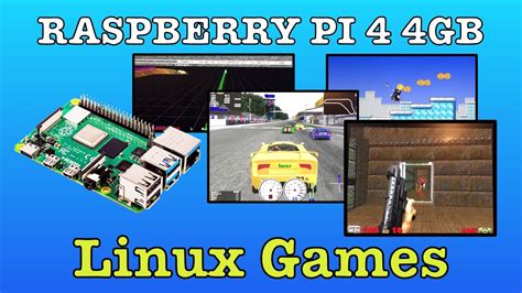 raspberry pi 4 raspbian linux games test how to install games youtube