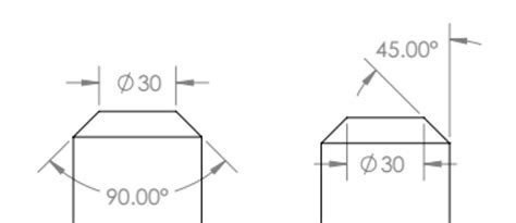 Chamfer Dimensioning