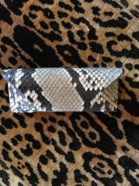Dark Natural Python Glasses Case Scotstyle