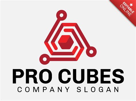 Pro Cubes Logo Design Template Free Design Template