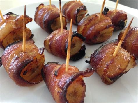 Bacon Wrapped Bananas World Cup Of Yum Bacon Wrapped Bacon On The