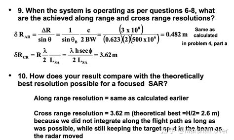 二十 Mit公开课雷达系统工程之合成孔径雷达 Sar 知乎