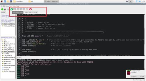 V Serial Lcd With Raspberry Pi Pico Via Spi Or I C