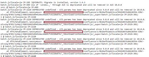 Deprecated Undefined Ajs Params Has Been Deprecated Since 9 0 0 And Will Be Removed In 10 0 0
