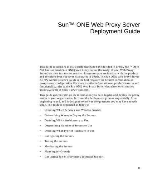 Pdf Sun One Web Proxy Server Deployment Guide Oracle Dokumentips