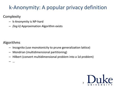 Ppt Privacy Definitions Beyond Anonymity Powerpoint Presentation Free Download Id 1881347