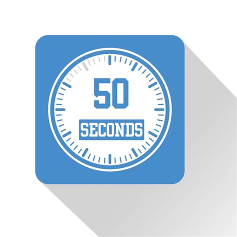 Timer Stopwatch Icon Design 50 Seconds 26149412 Vector Art At Vecteezy