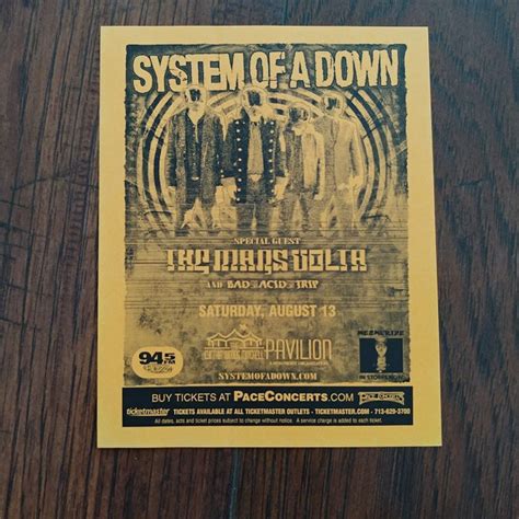 System Of A Down Poster Etsy