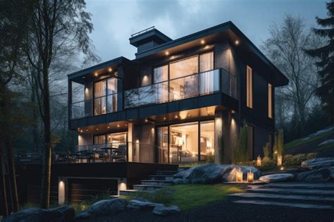 Premium Ai Image Smart Home With Voiceactivated Lighting And Climate Control System Created