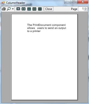 The PrintPreviewDialog And PrintDialog Control In C Net MindStick