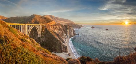 Bixby Bridge At Sunset Big Sur Ca Bixby Creek Bridge A Flickr