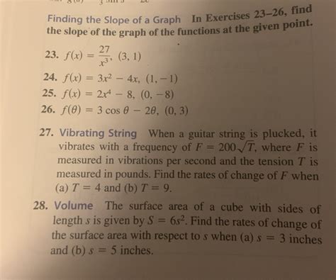 Solved Finding The Slope Of A Graph In Exercises Find Chegg