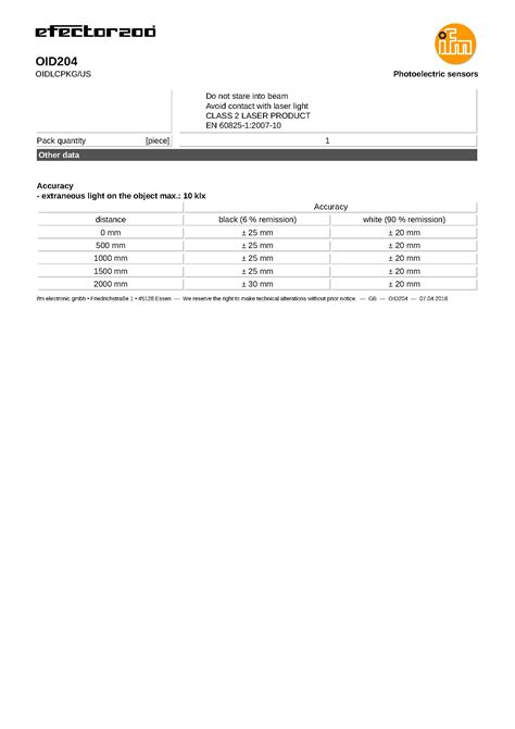 Photoelectric Distance Sensor